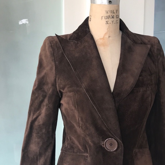 CNC Costume National | Jackets & Coats | Costume National Suede Blazer ...